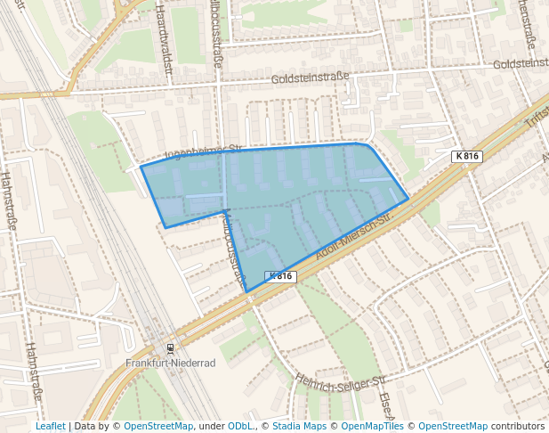 August-Belz-Anlage in Frankfurt am Main | Map and Routes