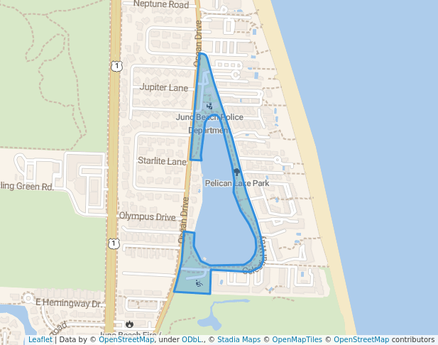 Pelican Lake Park in Juno Beach | Map and Routes