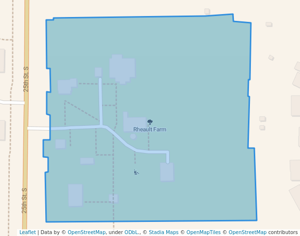 Rheault Farm in Fargo | Map and Routes