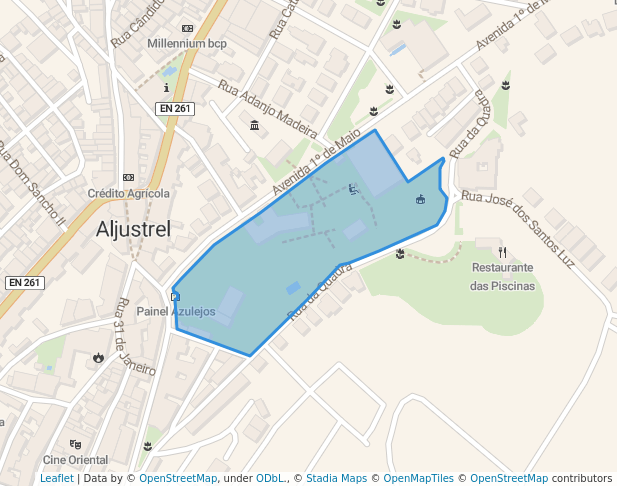 Jardim 25 de Abril in Aljustrel | Map and Routes
