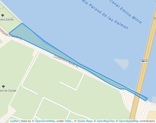 Costanera Zárate in Buenos Aires | Map and Routes