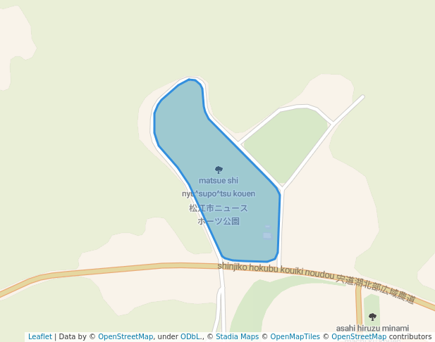 松江市ニュースポーツ公園 in Matsue | Map and Routes