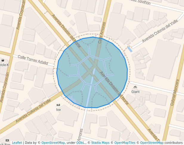 Glorieta Mariscal Sucre in Ciudad de México | Map and Routes