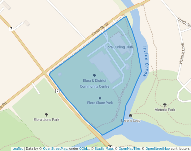 Elora & District Community Centre in Elora | Map and Routes