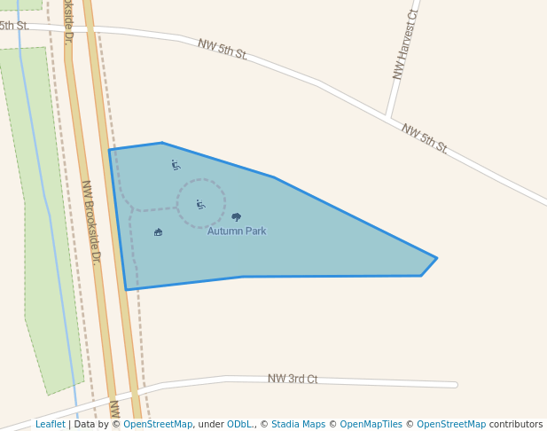 Autumn Park in Grimes | Map and Routes