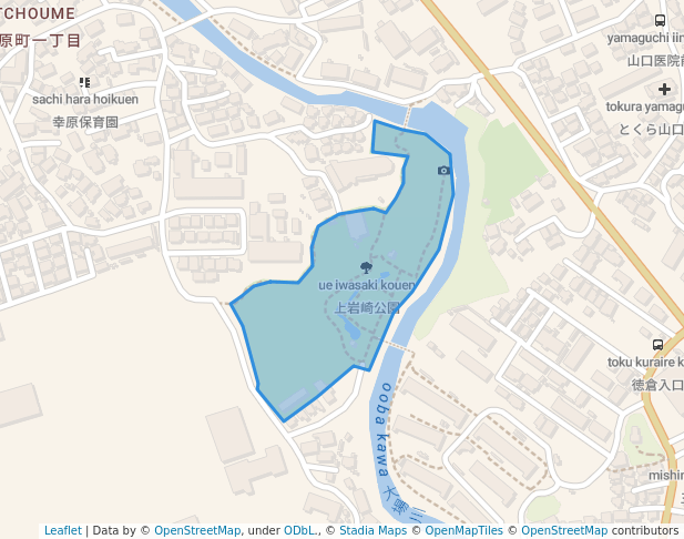 上岩崎公園 in Mishima | Map and Routes