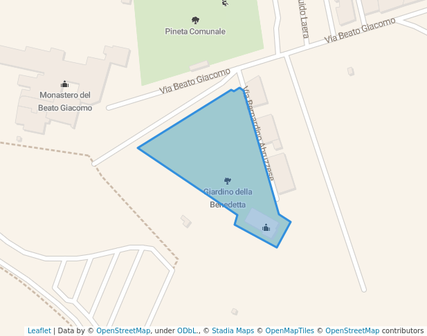 Giardino della Benedetta in Bitetto | Map and Routes