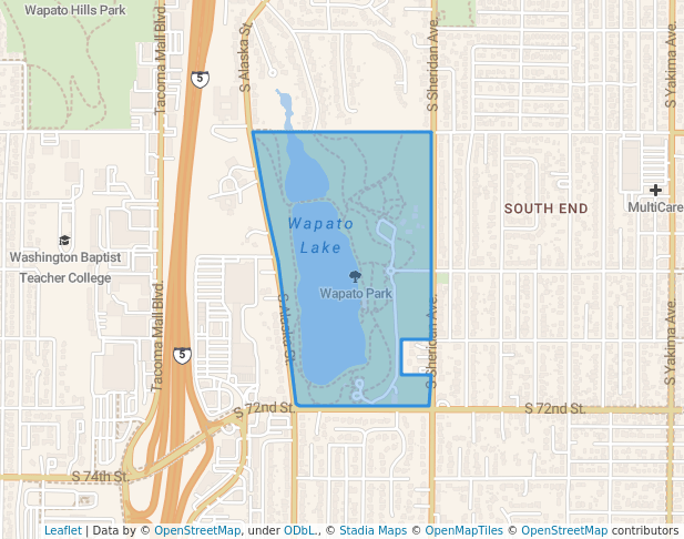 Wapato Park in Tacoma | Map and Routes