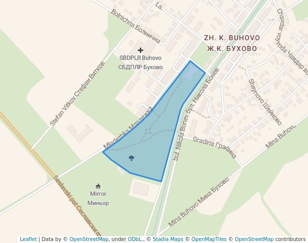 Парк Бухово in Buhovo | Map and Routes