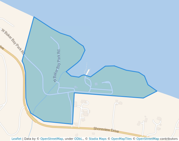 Baker Bay County Park in Dorena | Map and Routes