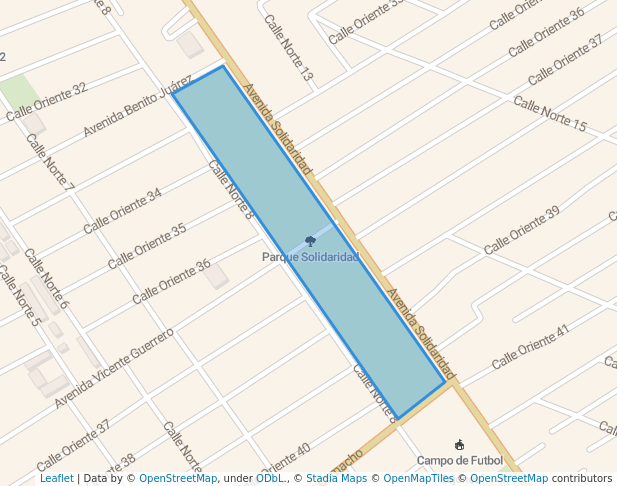 Parque Solidaridad in Valle de Chalco Solidaridad | Map and Routes
