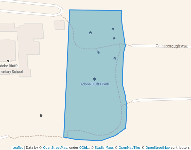 Adobe Bluffs Park in San Diego | Map and Routes
