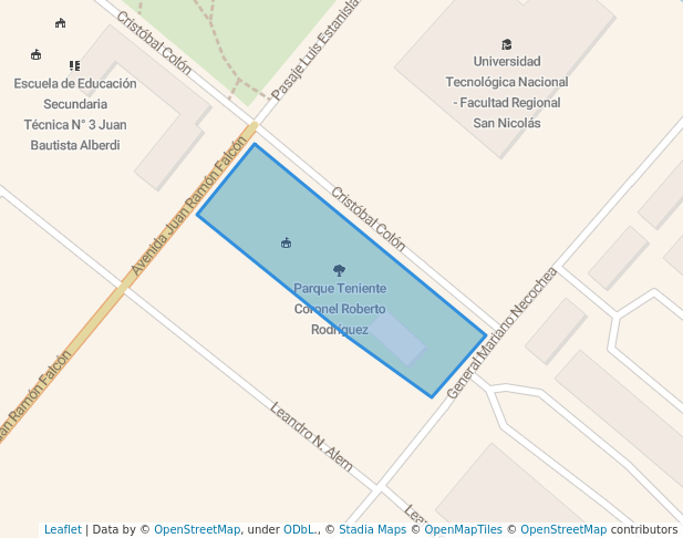 Parque Teniente Coronel Roberto Rodríguez in San Nicolás de Los Arroyos ...