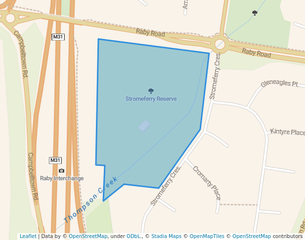 Stromeferry Reserve in Saint Andrews | Map and Routes