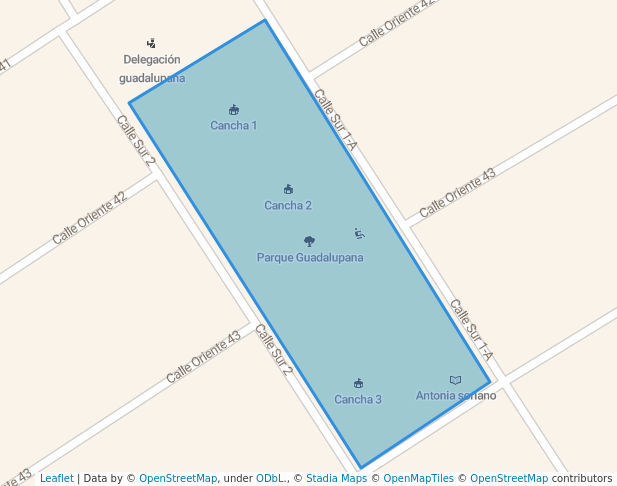 Parque Guadalupana in Valle de Chalco Solidaridad | Map and Routes