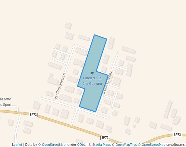 Parco di Via Che Guevara in Bibbiano | Map and Routes