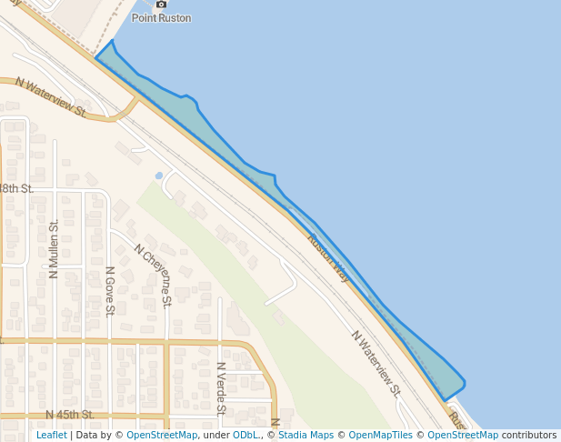 Ruston Way in Tacoma | Map and Routes