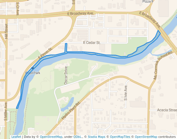 Boyd Park in Farmington | Map and Routes