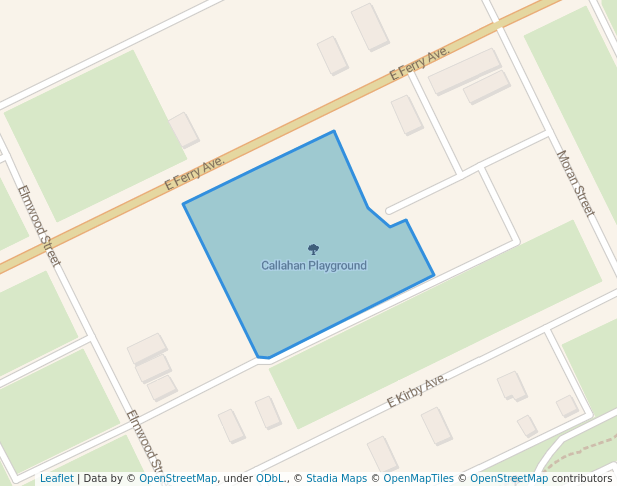 Callahan Playground in Detroit | Map and Routes