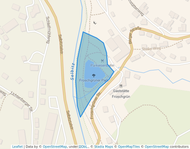 Froschgrüner Park in Naila | Map and Routes