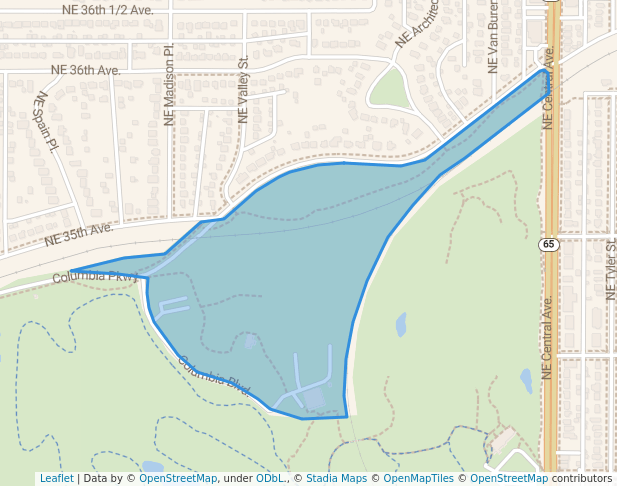 Columbia Park in Minneapolis | Map and Routes