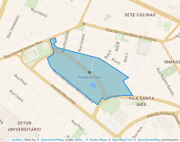 Parque do Paço in Uberaba | Map and Routes