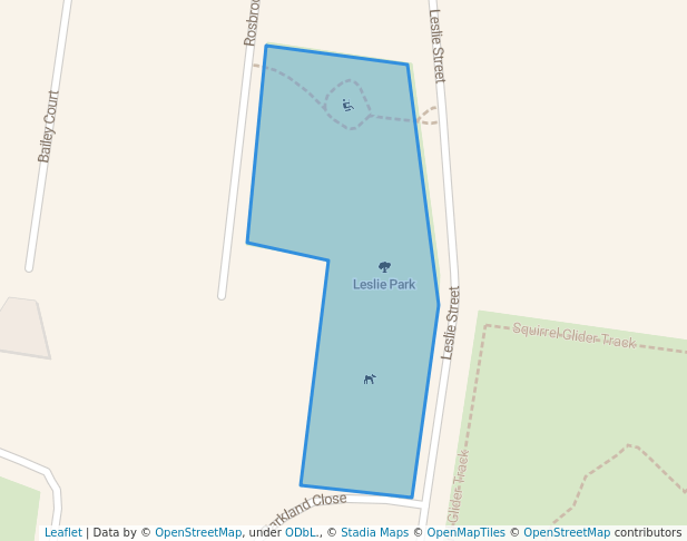 Leslie Park in Rangeville | Map and Routes