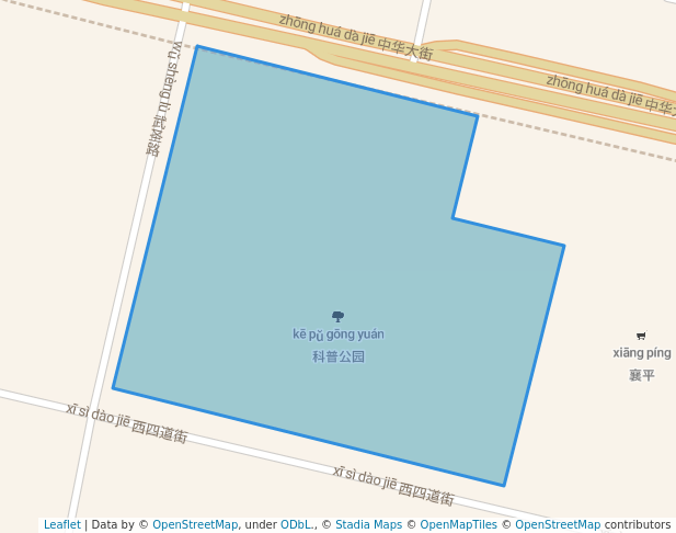 科普公园 in Liao Yang Shi | Map and Routes