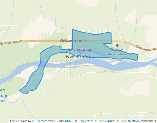 Chilliwack River Provincial Park in Chilliwack | Map and Routes