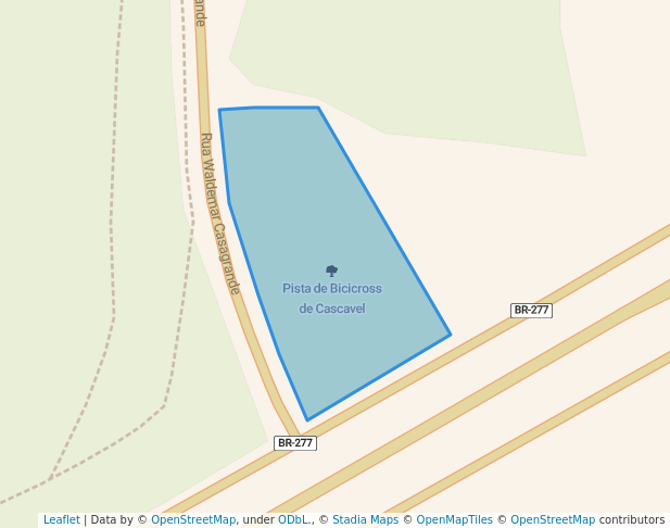 Pista de Bicicross de Cascavel in Cascavel | Map and Routes