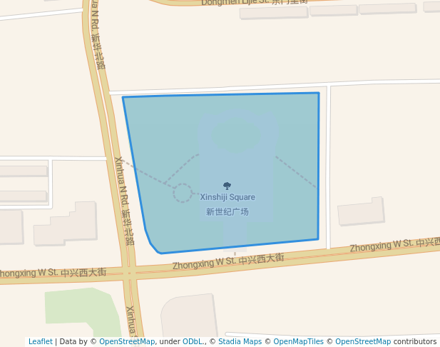 Xinshiji Square in Xing Tai Shi | Map and Routes
