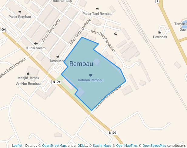 Dataran Rembau in Rembau | Map and Routes