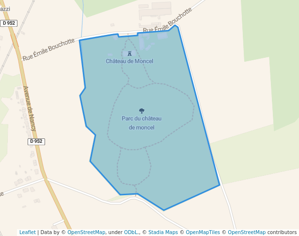 Parc du château de moncel in Jarny | Map and Routes