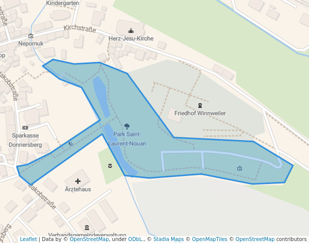 Park Saint-Laurent-Nouan in Winnweiler | Map and Routes