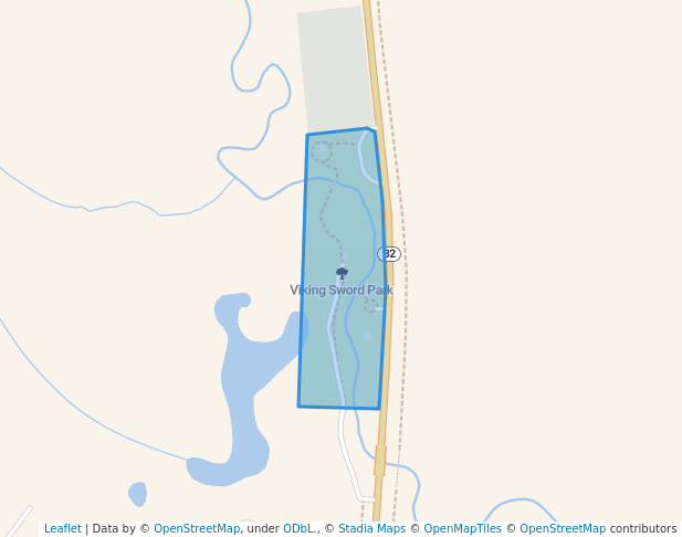 Viking Sword Park in Ulen | Map and Routes