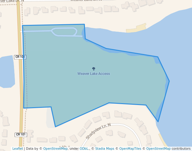 Weaver Lake Access in Maple Grove | Map and Routes