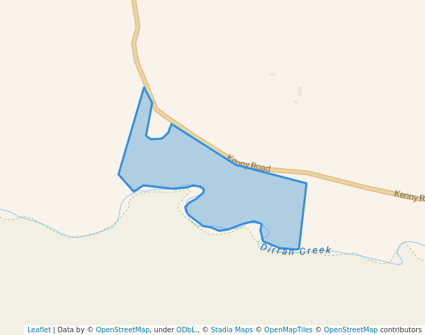Dirran Creek Nature Refuge in Minbun | Map and Routes