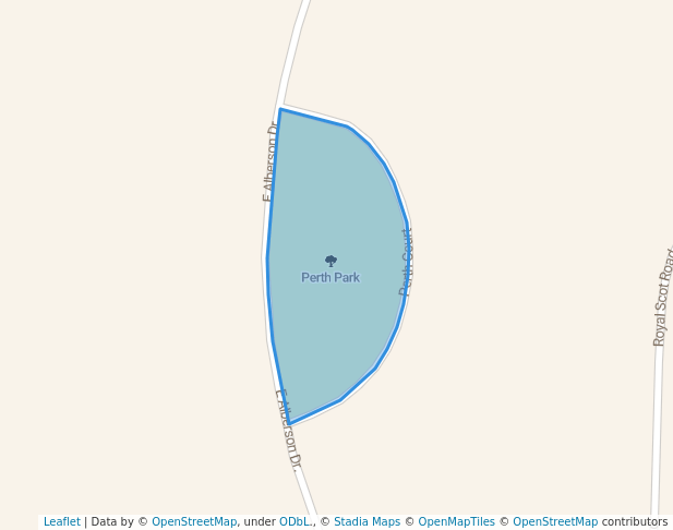 Perth Park in Albany | Map and Routes