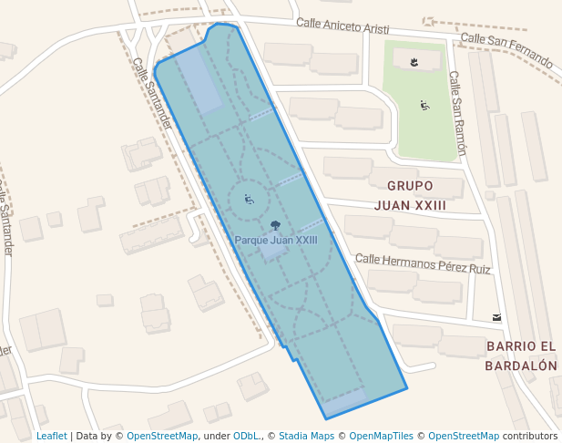 Parque Juan XXIII in Los Corrales de Buelna | Map and Routes