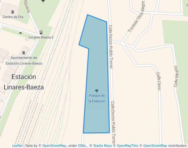 Parque de la Estación in Estación Linares-Baeza | Map and Routes