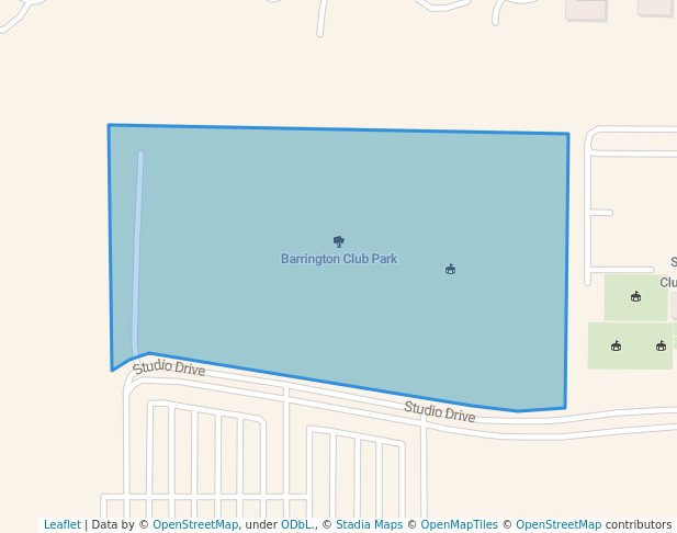 Barrington Club Park in South Barrington | Map and Routes