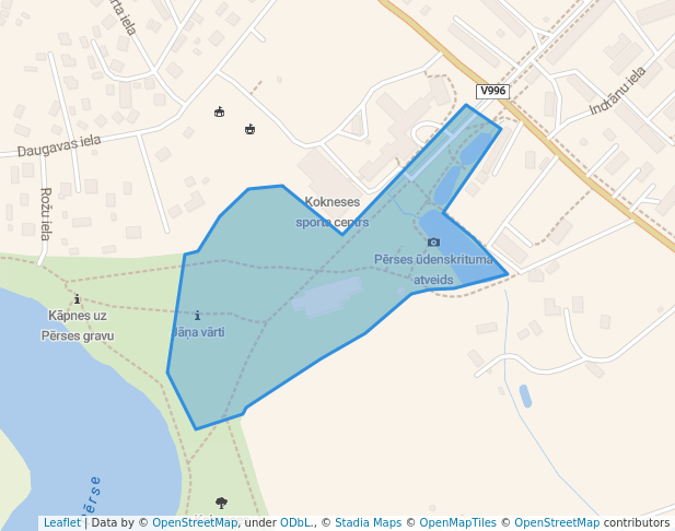 Kokneses pils parks in Koknese | Map and Routes