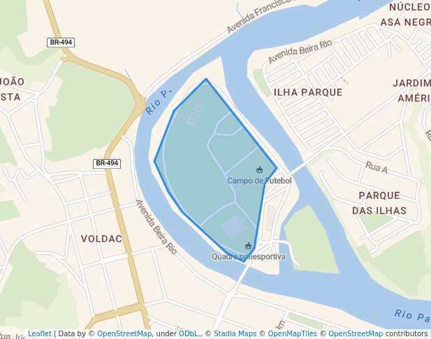 Parque de exposições Ilha São João in Volta Redonda | Map and Routes