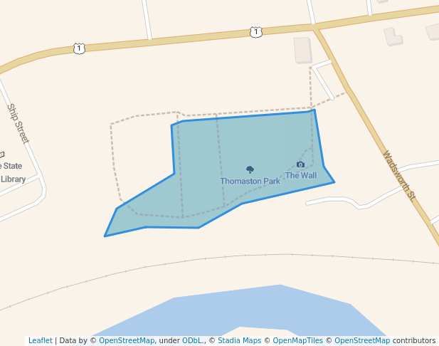 Thomaston Park in Thomaston | Map and Routes