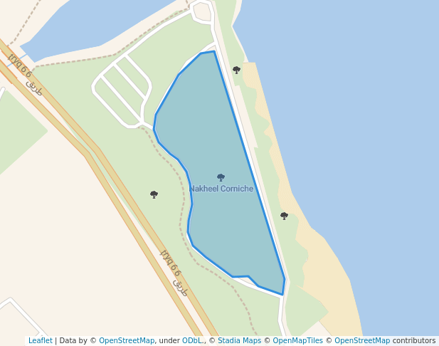 Nakheel Corniche in Al Jubail | Map and Routes