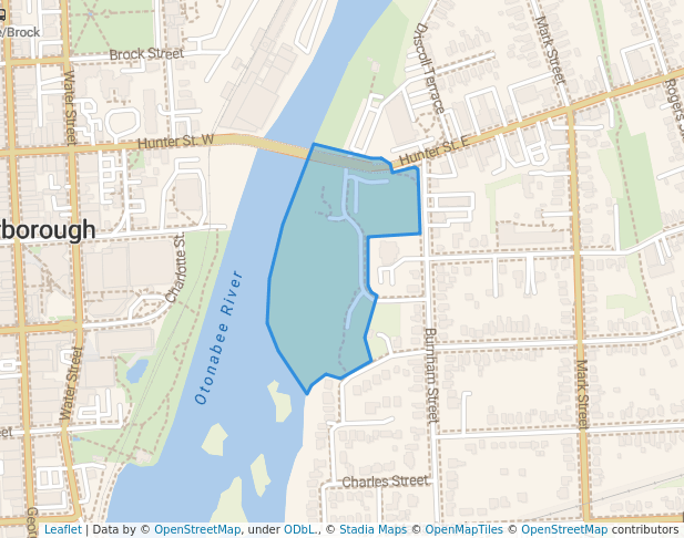 James Stevenson Park in Peterborough | Map and Routes