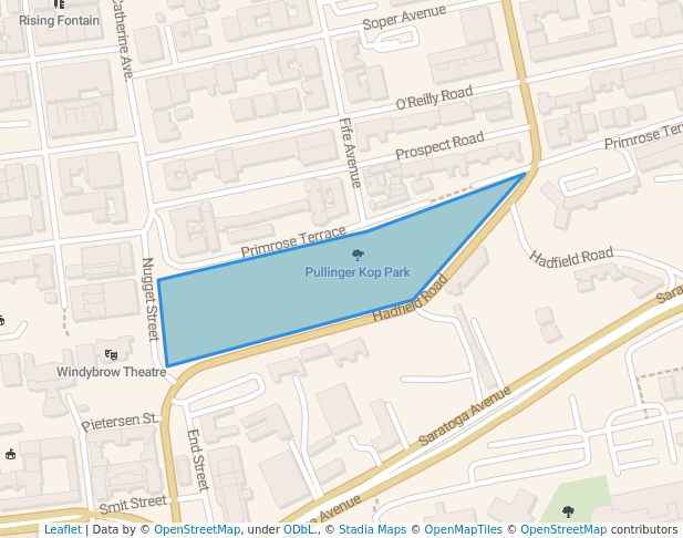 Pullinger Kop Park in Johannesburg | Map and Routes