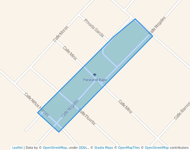 Parque el Bajio in Melchor Múzquiz | Map and Routes