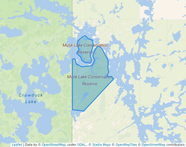 Musk Lake Conservation Reserve in Ingolf | Map and Routes