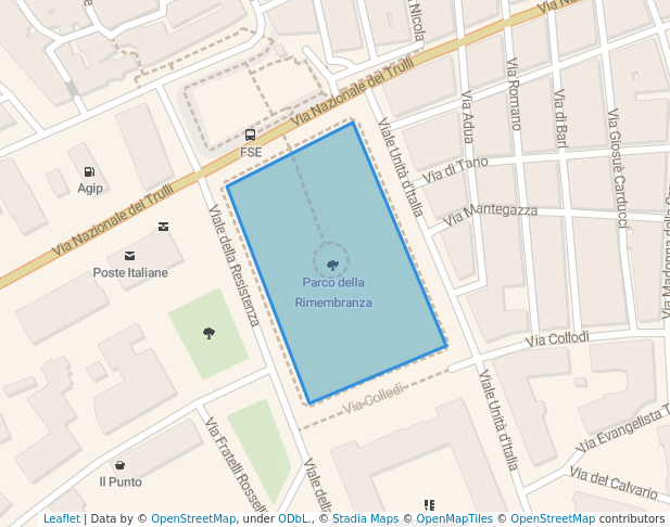 Parco della Rimembranza in Fasano | Map and Routes